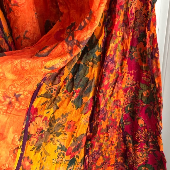 Hand Crafted | Pants & Jumpsuits | Indian Tie Dye Flower Patchwork ...